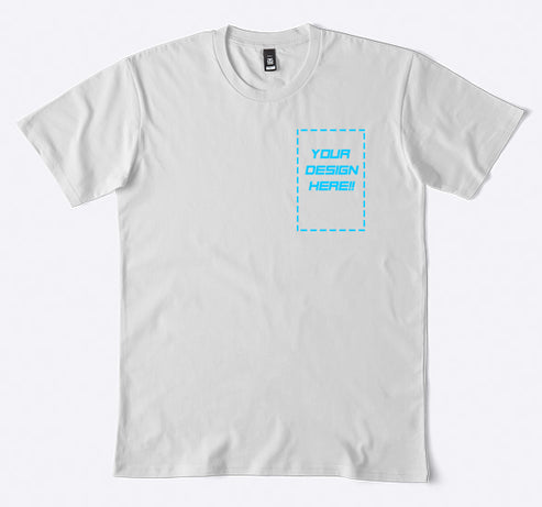 Front Pocket Print & Back A3+ Personalized Design Unisex Cotton Shirt ...